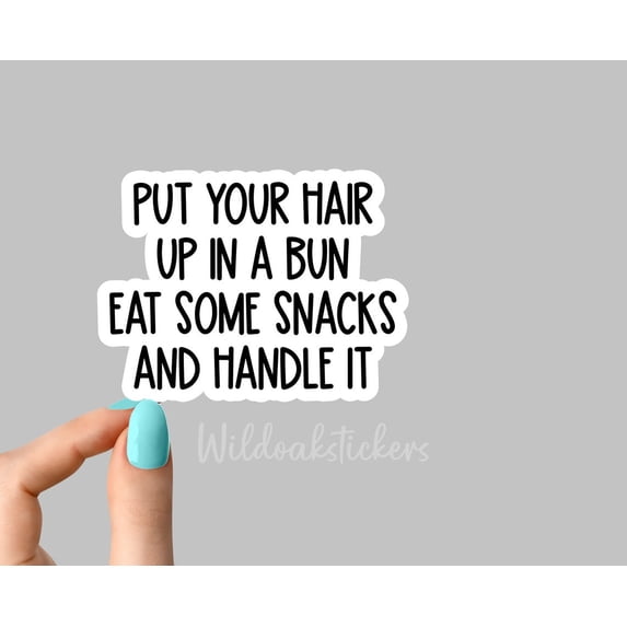 DOPASTICKER Eat Some Snacks Motivational Stickers, Snacks Phone Sticker ...