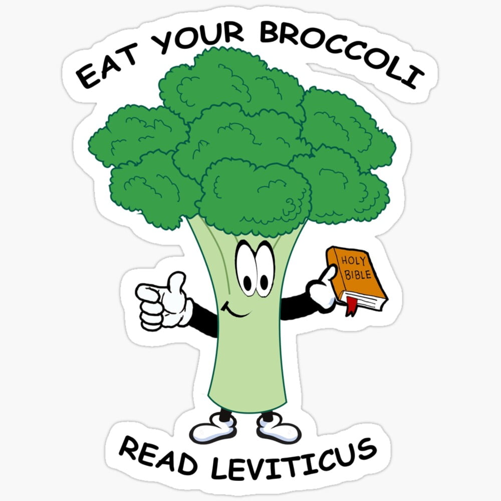 DOPASTICKER Eat Your Broccoli, Read Leviticus - Perfect Birthday Gift ...