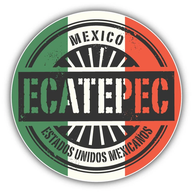 DOPASTICKER Ecatepec Mexico World Flag Sticker Decal Phone Decal Water ...