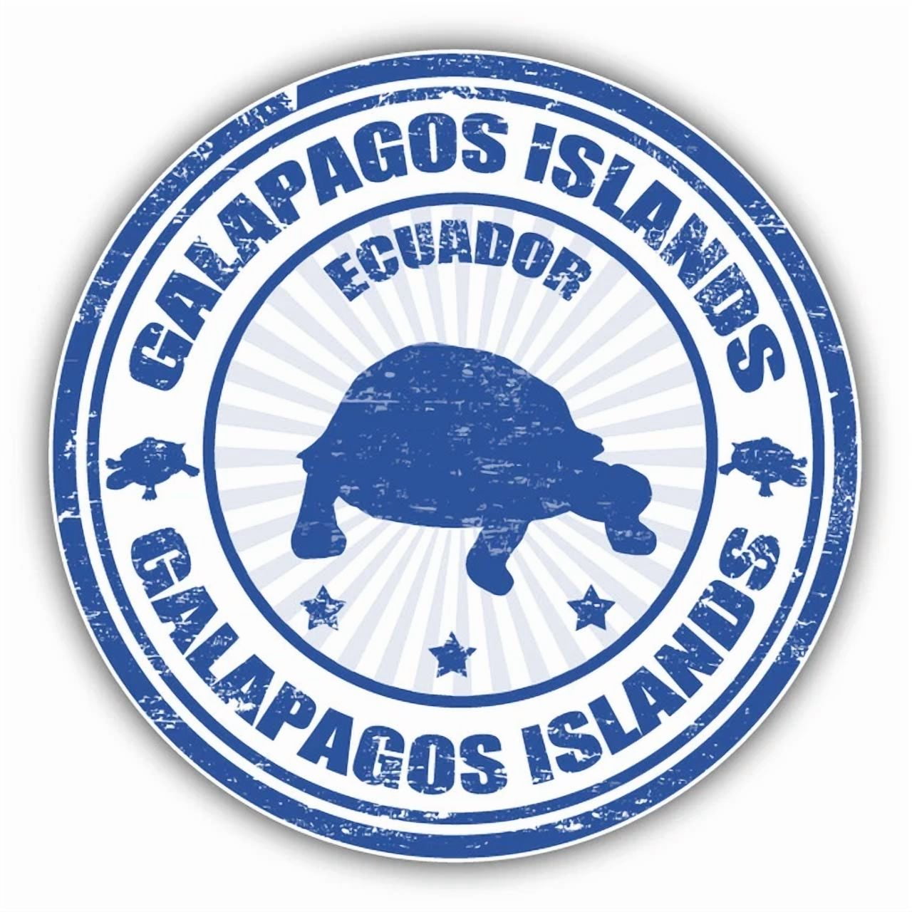 DOPASTICKER Ecuador Galapagos Islands Grunge Sticker Decal Phone Decal ...