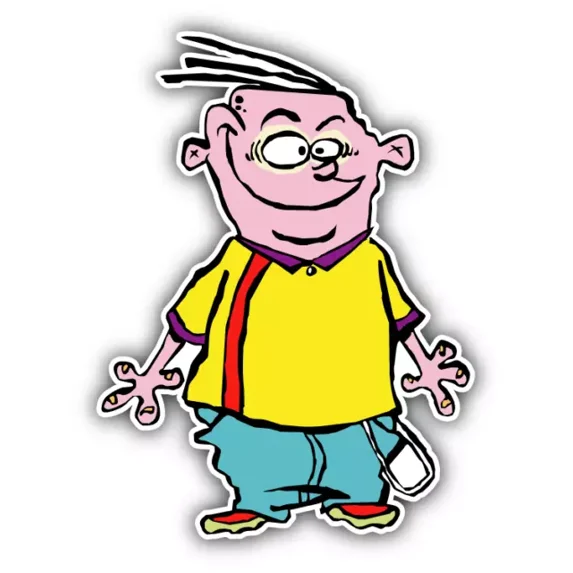 DOPASTICKER Ed, Edd N Eddy Ed Standing Cartoon Car Sticker Decal Phone ...