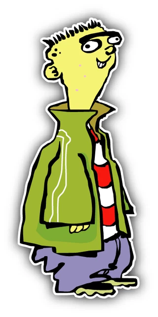 DOPASTICKER Ed, Edd N Eddy Eddy Cartoon Car Sticker Decal Phone Decal ...