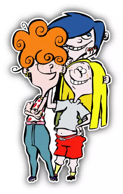 DOPASTICKER Ed, Edd N Eddy The Kanker Sisters Cartoon Car Sticker Decal ...