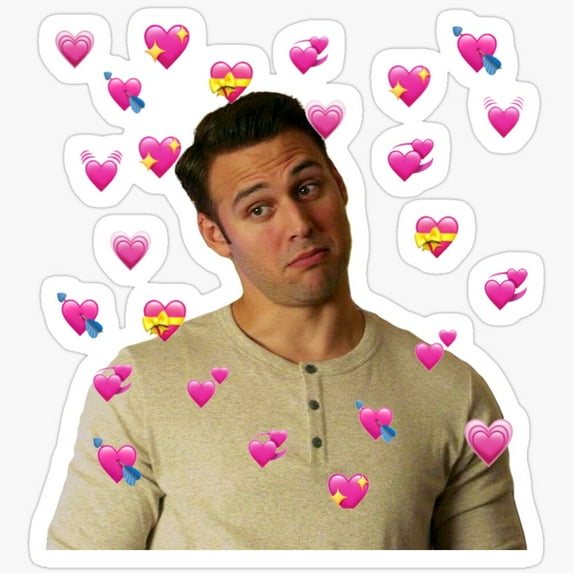 DOPASTICKER Eddie Diaz Heart Emojis Sticker Phone Sticker, Latop ...