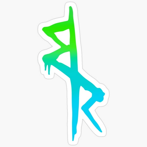 DOPASTICKER Edge Running Blue Sticker Phone Sticker, Latop Sticker ...