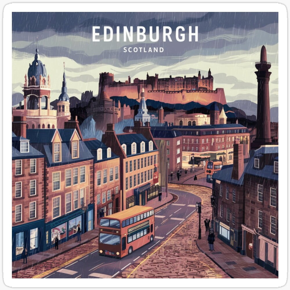 DOPASTICKER Edinburgh, Scotland Gift You - Phone Stickers, Waterproof ...