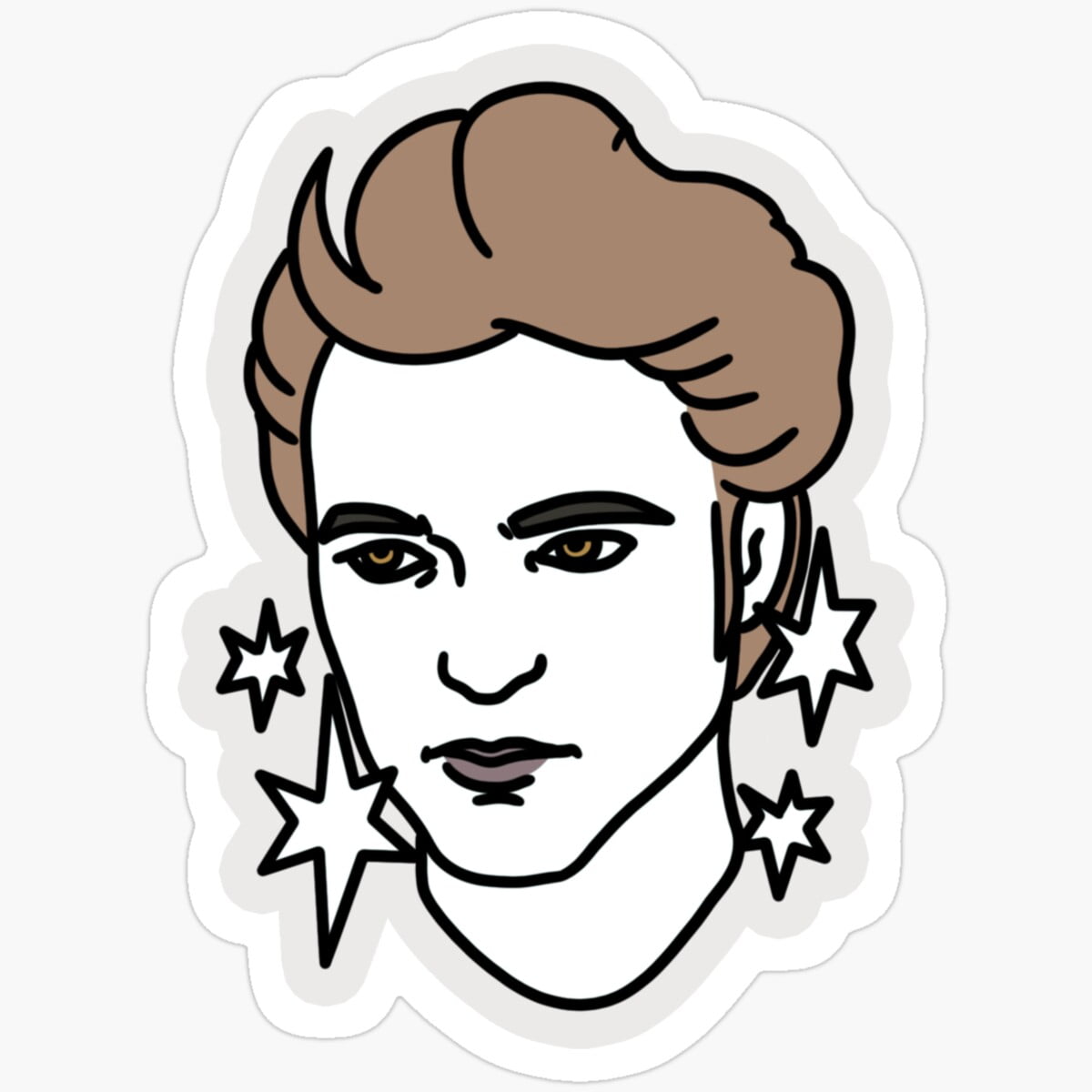 DOPASTICKER Edward Sticker Waterproof Sticker For Water Bottles ...