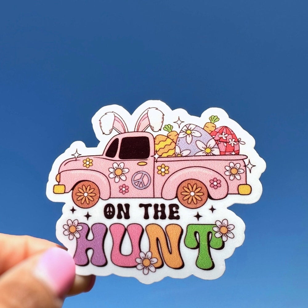 DOPASTICKER Egg Day Bunny, Egg Day Sticker, Egg Day Egg Hunt, On The ...