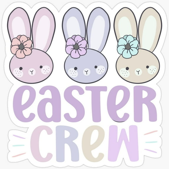 DOPASTICKER Egg Day Crew Cute Pastel Egg Day Bunnies Sticker Phone ...