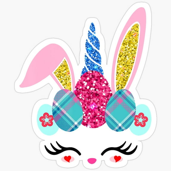 DOPASTICKER Egg Day Day Bunny Unicorn Rabbit Egg Day Eggs Sticker Phone ...