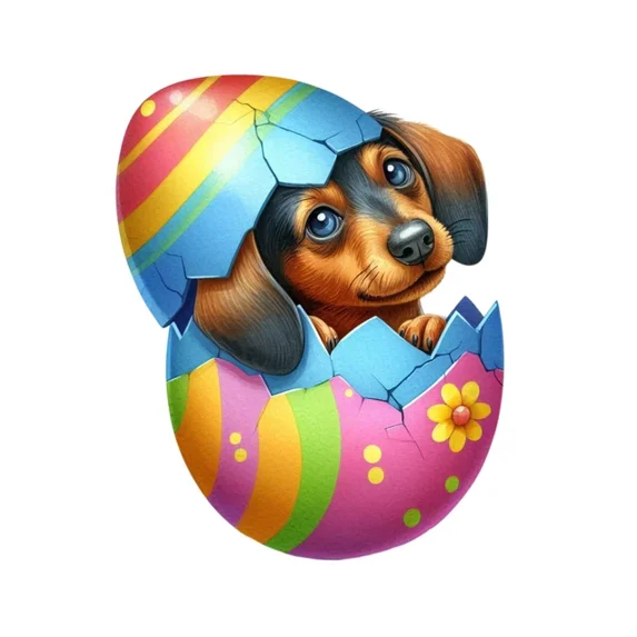 DOPASTICKER Egg Day Dog Car Sticker Tuning Car Rear Window Phone ...