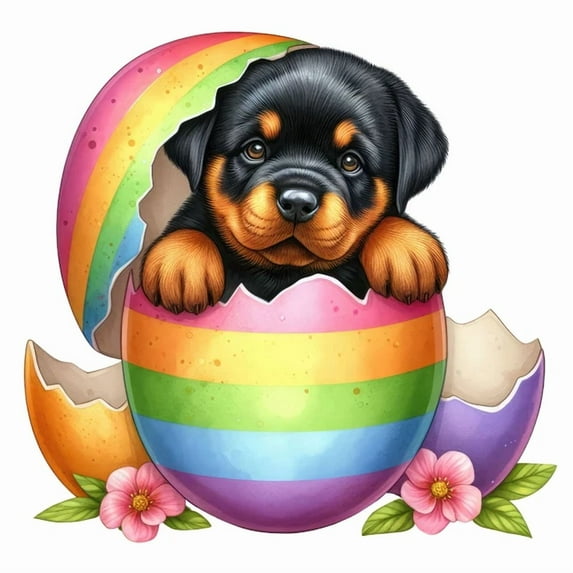 DOPASTICKER Egg Day Dog Car Sticker Tuning Car Rear Window Phone ...