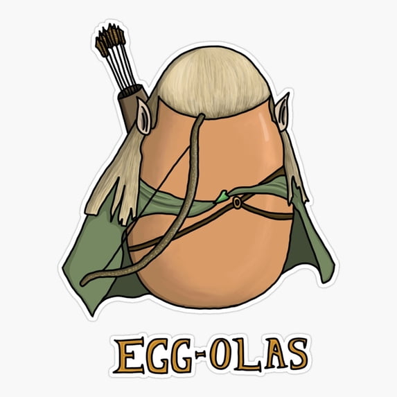 DOPASTICKER Egg-Olas Sticker, Phone Sticker Water Bottle Sticker Car ...