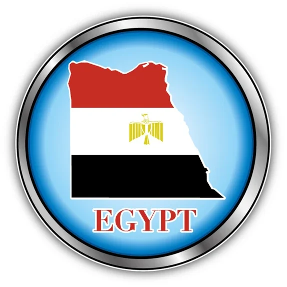 DOPASTICKER Egypt Map Flag Label Sticker Decal Phone Decal Water Bottle ...
