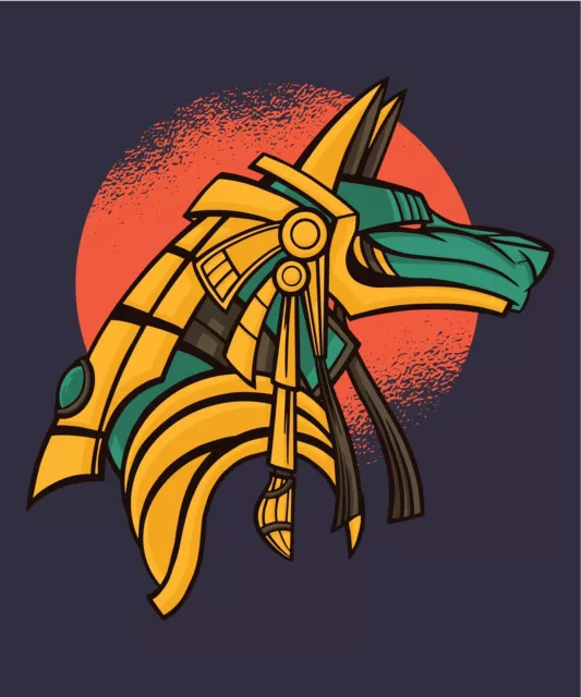 DOPASTICKER Egyptian Anubis Sticker Ancient Egypt Horse History Mask ...