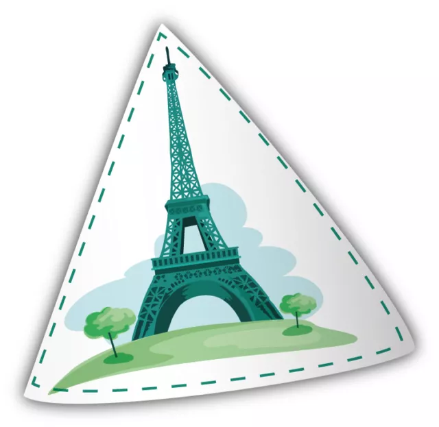 DOPASTICKER Eiffel Tower Paris France Landmark Travel Sticker Decal ...
