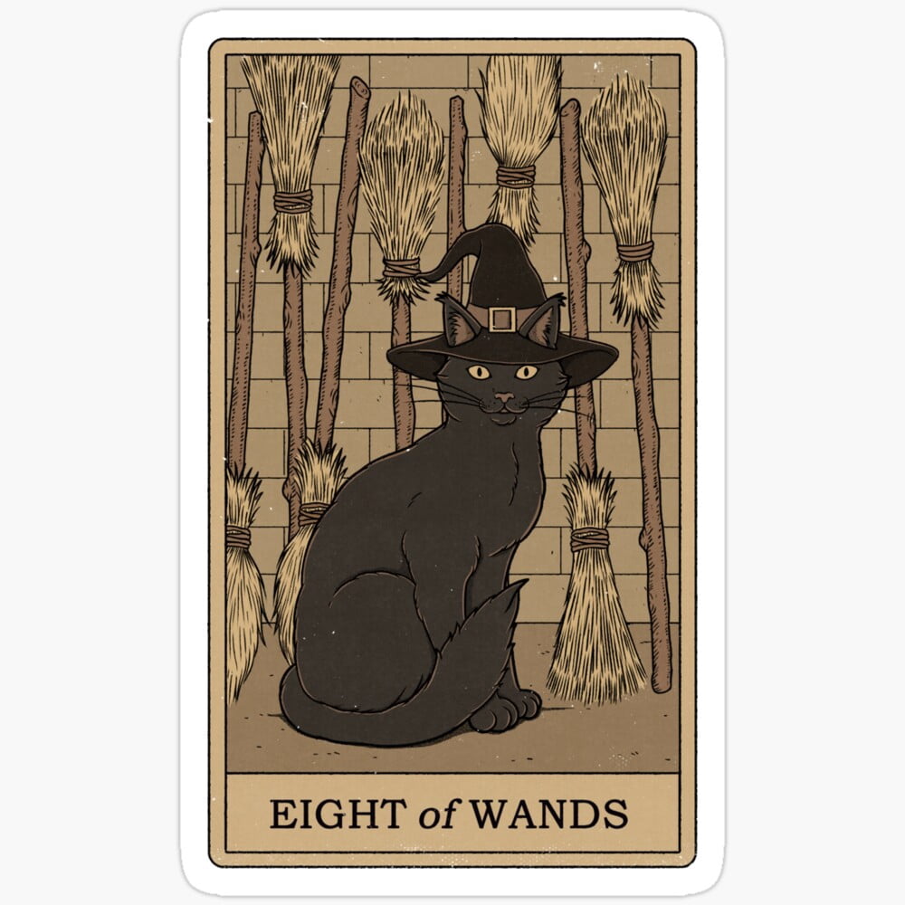 DOPASTICKER Eight Of Wands Perfect Sticker Gift Everyone Phone Decal ...