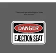 DOPASTICKER Ejection Seat Sticker Danger Warning Caution Sticker Phone ...