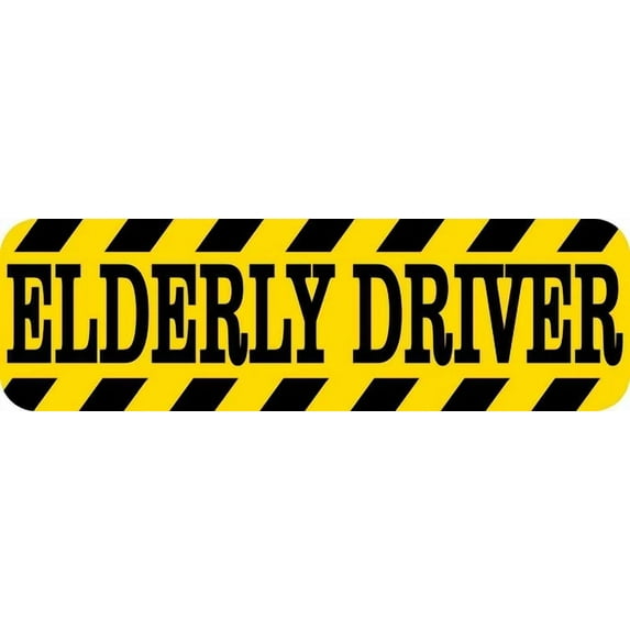 DOPASTICKER Elderly Driver Sticker Car Sticker Phone Sticker, Latop ...