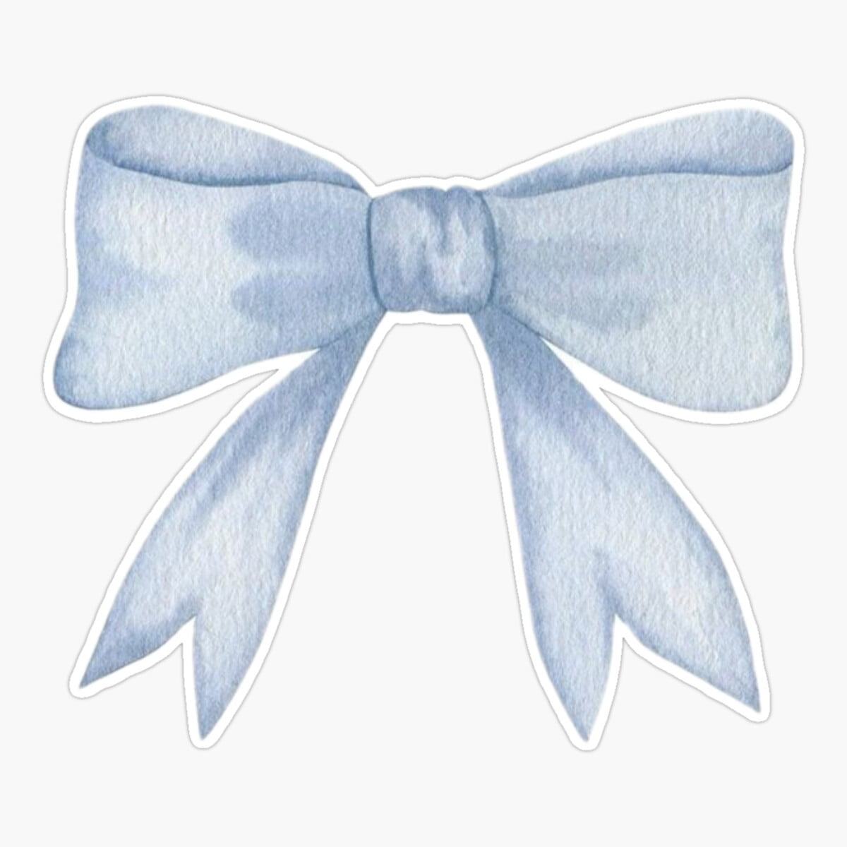 DOPASTICKER Eleanorâ´S Blue Bow Sticker, Phone Sticker Water Bottle ...