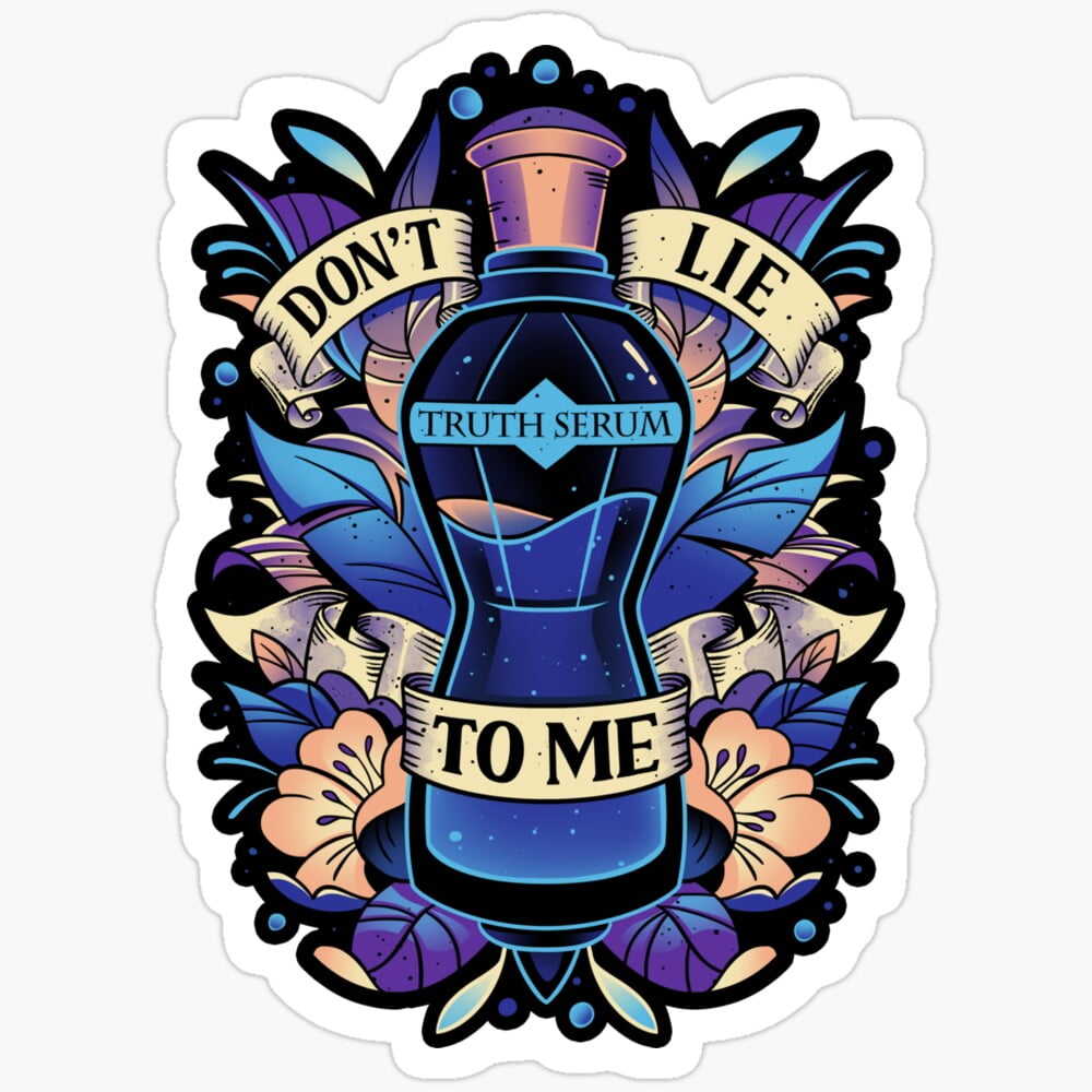 DOPASTICKER Elixir Of Liquid Truth - Wizard Truth Serum Sticker Phone ...