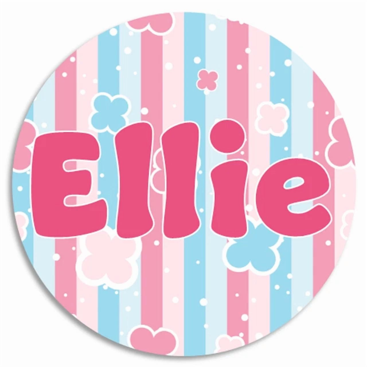 DOPASTICKER Ellie Sticker, Name Tag Water Bottle School Supplies Phone ...