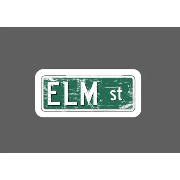 DOPASTICKER Elm Street Sticker Retro Road Movie Book Sticker Phone ...