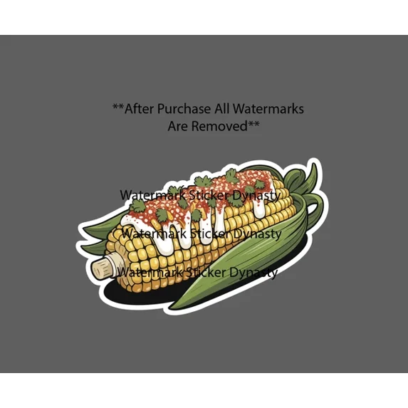 DOPASTICKER Elote Stickertreet Corn Mexi.Can Cuisine Food Sticker Phone ...