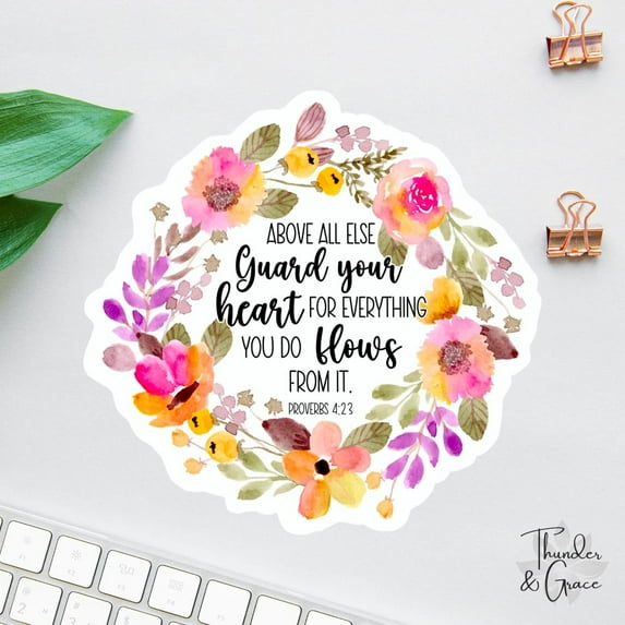 DOPASTICKER Above All Else Sticker, Bible Sticker Pack, Faith Stickers ...