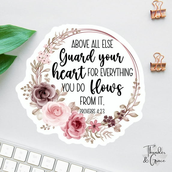 DOPASTICKER Above All Else Sticker, Bible Sticker Pack, Faith Stickers ...