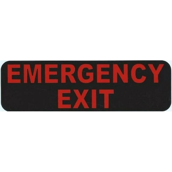 DOPASTICKER Emergency Exit Sticker Phone Sticker, Latop Sticker, Lover ...