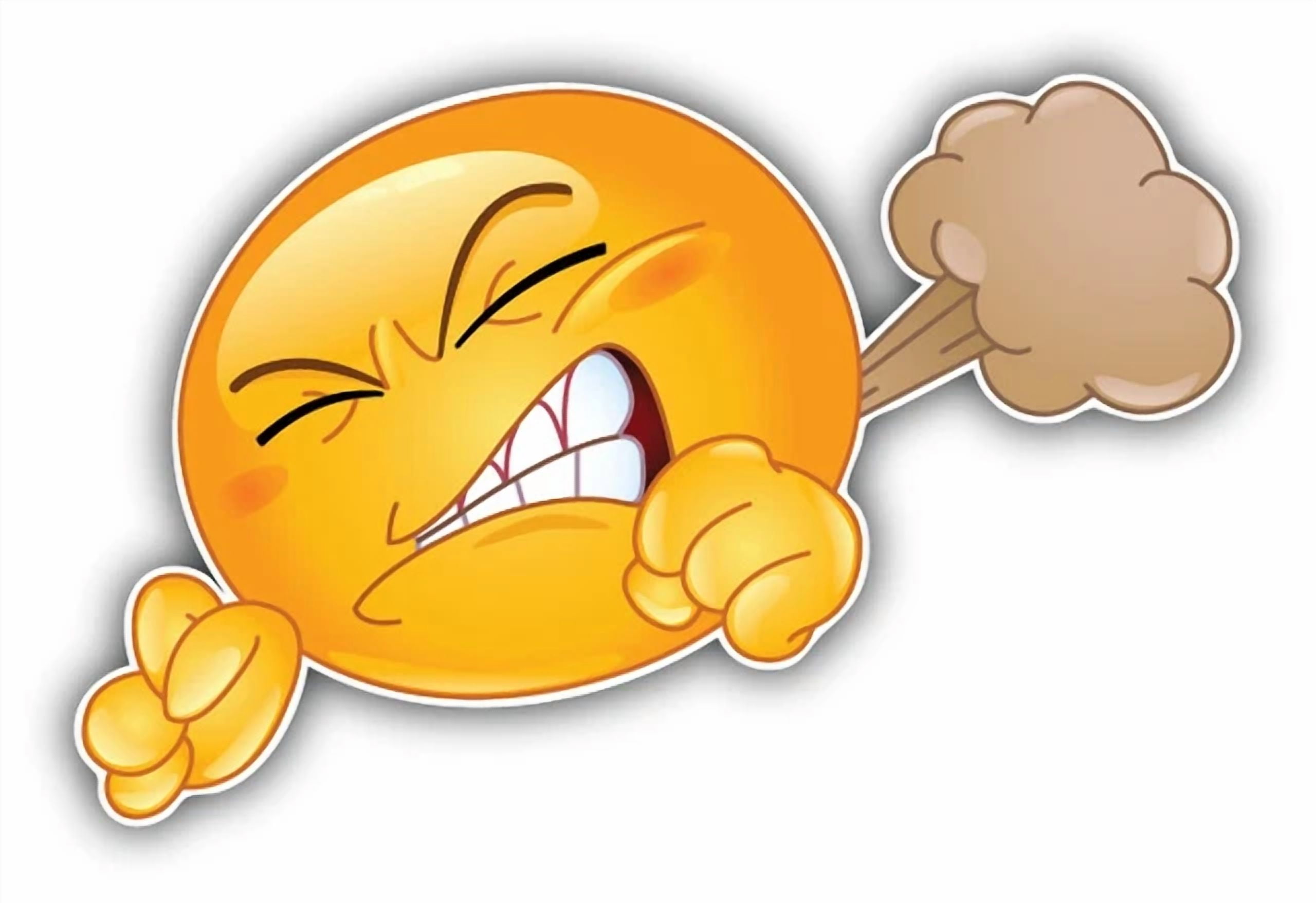 DOPASTICKER Emoticon Farting Smiley Car Sticker Phone Water Bottle ...