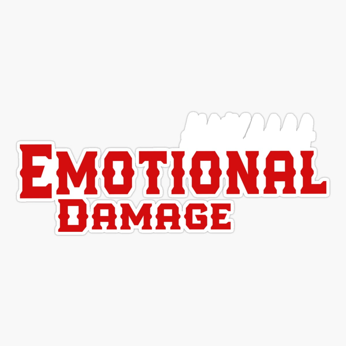 DOPASTICKER Emotional Damage Quote Asian Guy Cool Emotional Damage ...