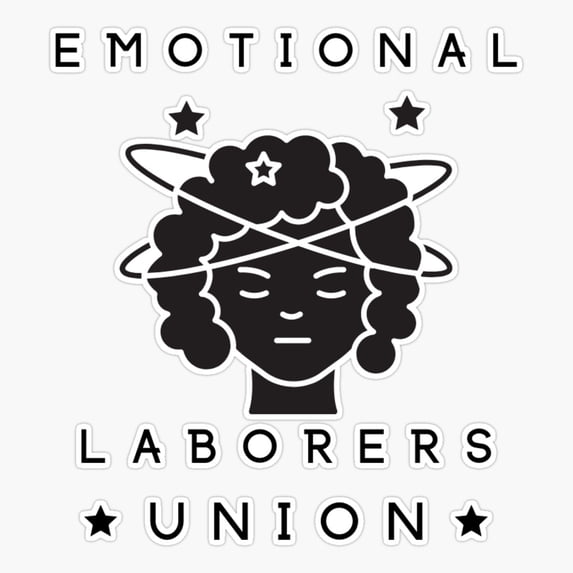 DOPASTICKER Emotional Laborers Union Sticker, Phone Sticker Car ...