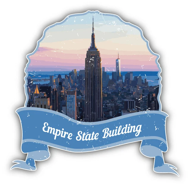 DOPASTICKER The Empire State Building New York World Landmark Sticker ...