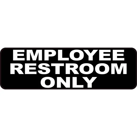 DOPASTICKER Employee Restroom Only Sticker Phone Sticker, Latop Sticker ...