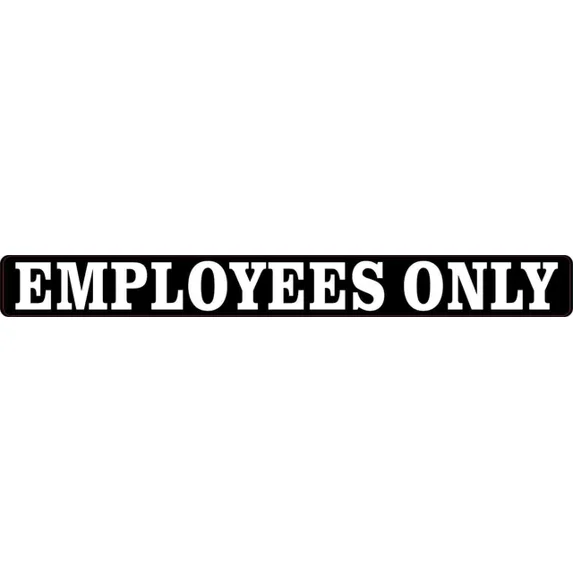 DOPASTICKER Employees Only Sticker Business Sticker Phone Sticker ...