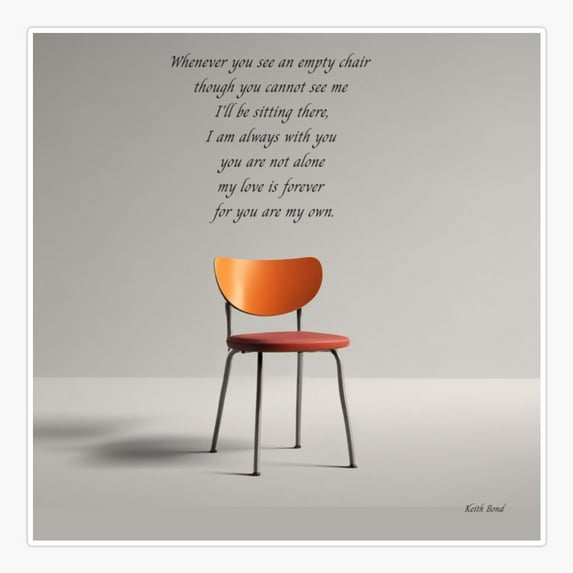 DOPASTICKER Empty Chair Sticker, Phone Sticker Water Bottle Sticker Car ...