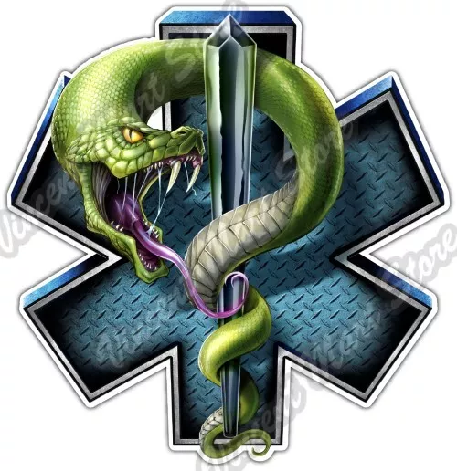 DOPASTICKER Ems Snake Medical Paramedic Ambulance Nurse Car Sticker ...