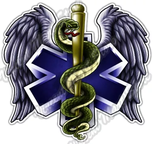 DOPASTICKER Ems Snake Wings Medical Paramedic Ambulance Car Sticker ...