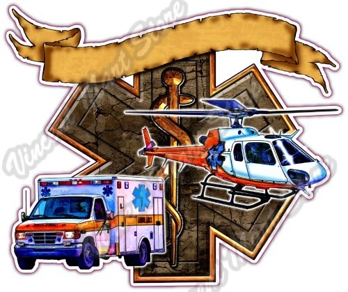 DOPASTICKER Ems Star Of Life Ambulance Paramedic Medical Car Sticker ...