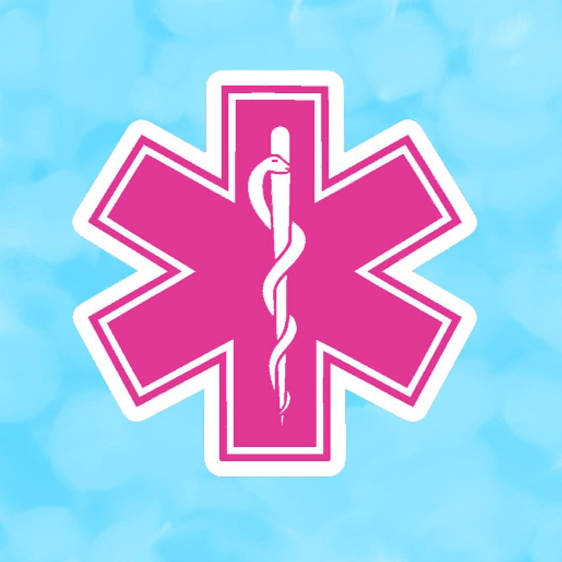 DOPASTICKER Emt Sticker, Star Of Life Sticker, Ems Sticker, Paramedic ...