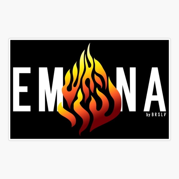 DOPASTICKER Emuna-White Sticker, Phone Sticker Car Stickers, Birthday ...