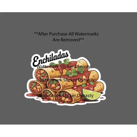 DOPASTICKER Enchiladas Sticker Food Mexi.Can Cuisine Lime Sticker Phone ...