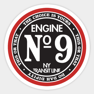 DOPASTICKER Engine Engine #9 On The New York Transit Line Decorative ...