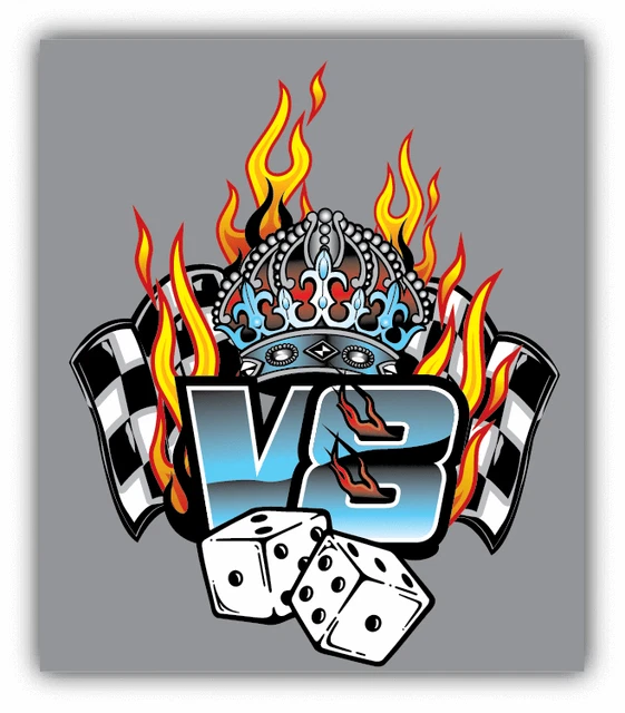 DOPASTICKER Engine V8 Vintage Racing Sticker Decal Phone Decal Water ...