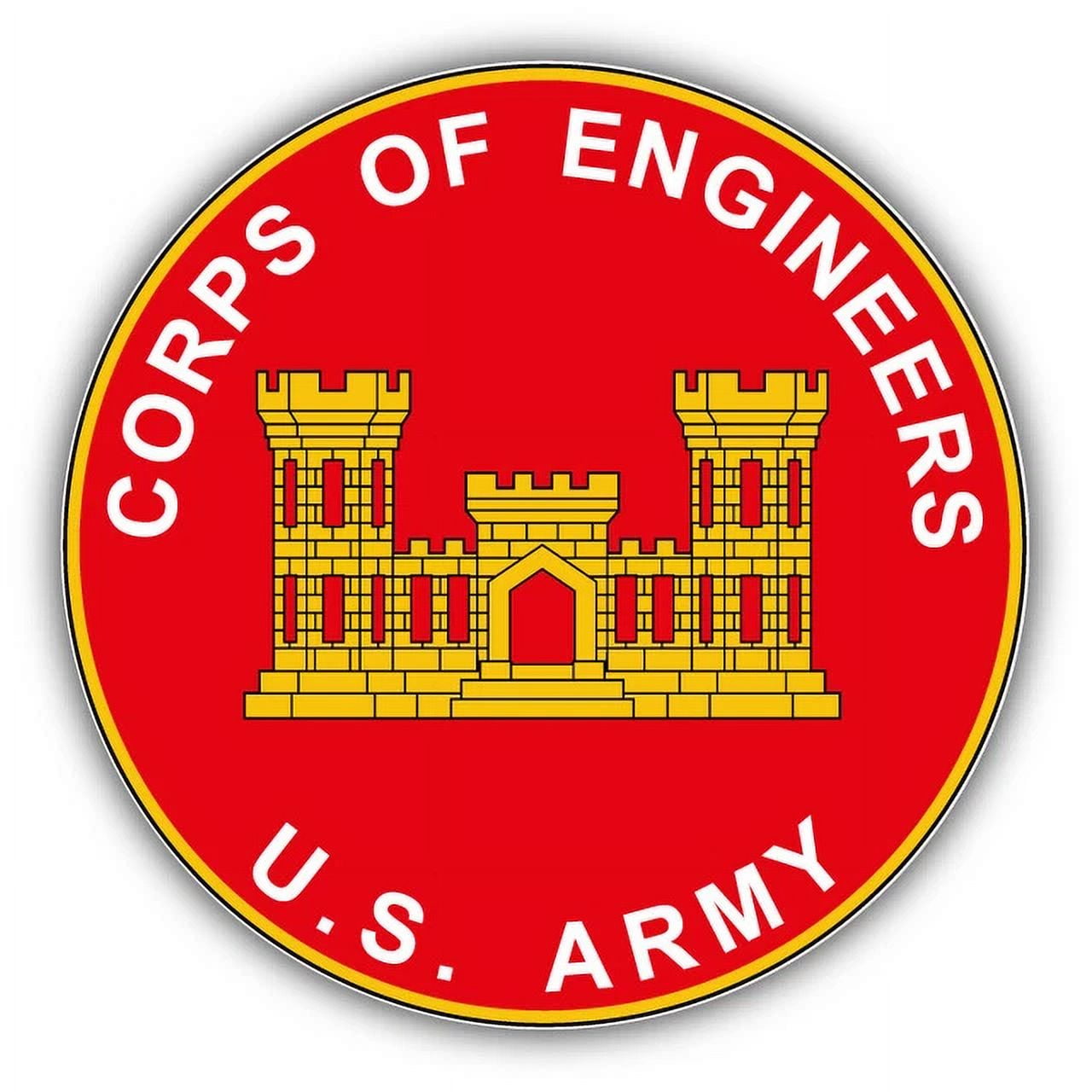 DOPASTICKER Engineers Corps Plaque Sticker Decal Phone Decal Water ...