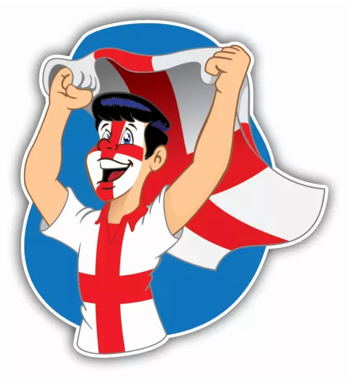 DOPASTICKER England Fan Supporter Sticker Decal Phone Decal Water ...