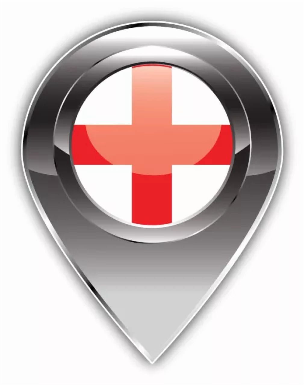 DOPASTICKER England Flag Place Mark Travel Sticker Decal Phone Decal ...
