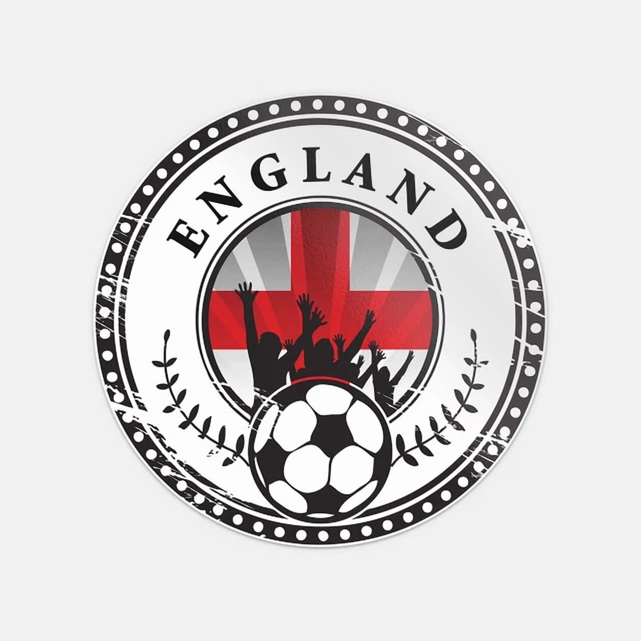 DOPASTICKER England Football Fans United Kingdom Soccer Sticker Decal ...